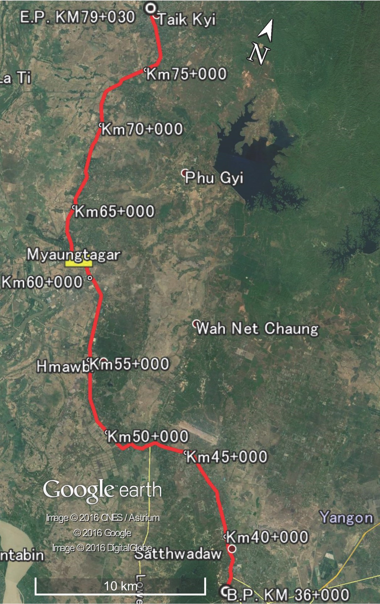 ROAD IMPROVEMENT PROJECT (SECTION: YANGON – TAIK KYI) PRELIMINARY ...